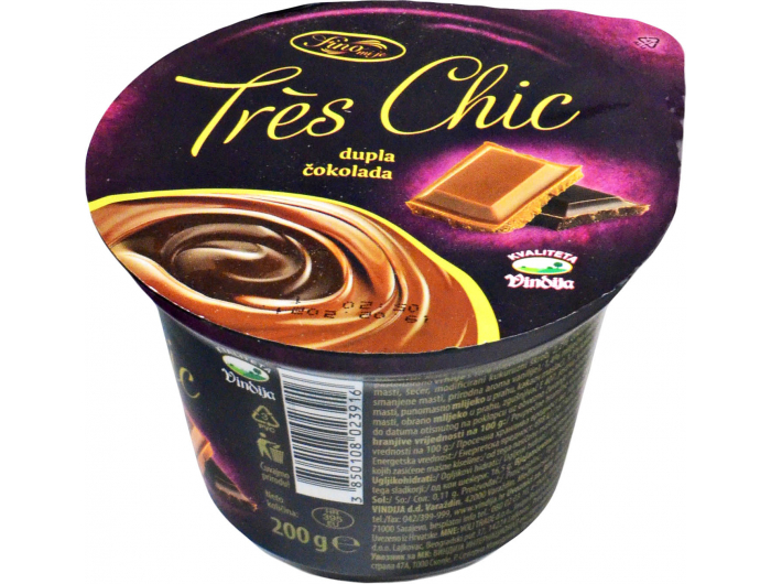 Vindija Tres chic pudding double chocolate 200 g - Tommy - Dućan na dlanu!