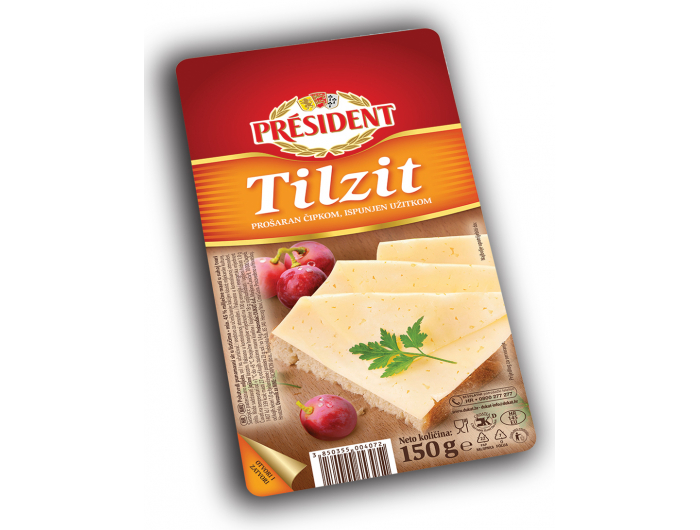 President sir Tilzit 150 g - Tommy - Dućan na dlanu!