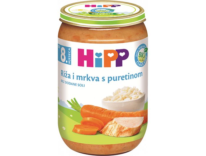 Baby food, 190 g, rice / carrot / turkey, Hipp - Tommy - Dućan na dlanu!