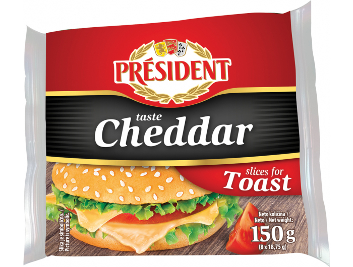 President melted Cheddar cheese 150 g - Tommy - Dućan na dlanu!