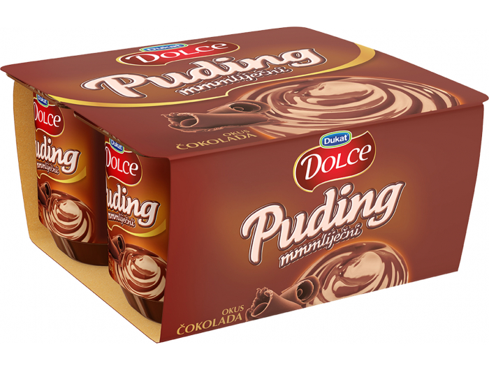 Dukat Dolce milk pudding chocolate 1 pack 4x125 g - Tommy - Dućan na dlanu!