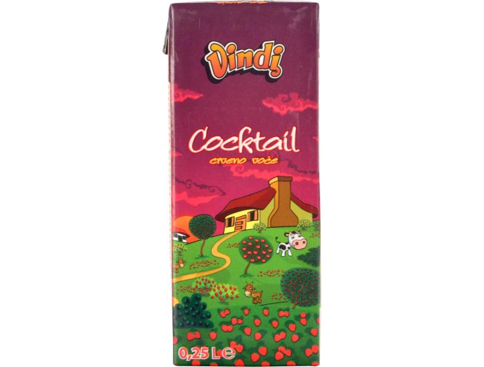 Vindija Vindi cocktail crveno voće 0,25 L - Tommy - Dućan na dlanu!