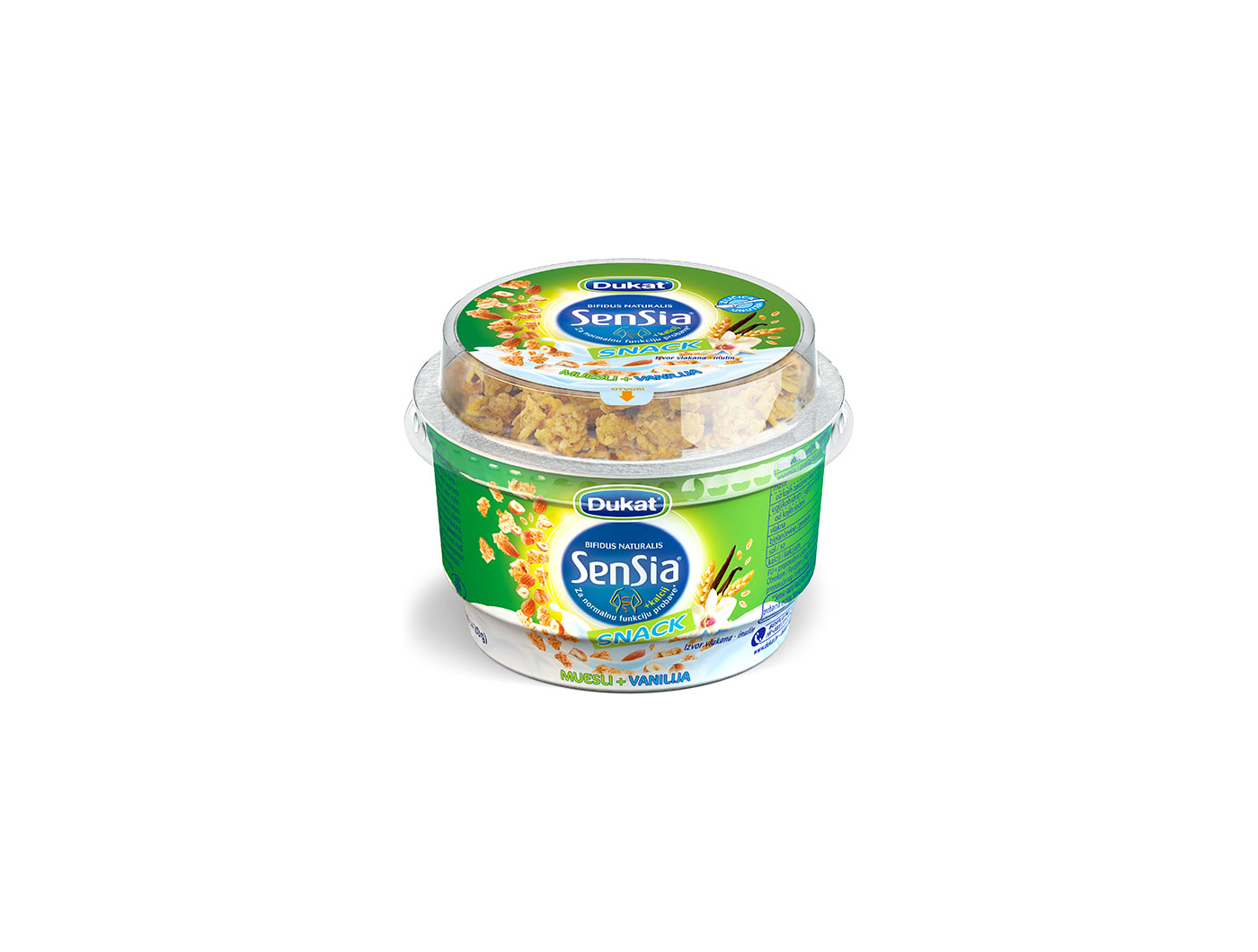 Dukat Sensia jogurt sa žitaricama s okusom vanilije 190 g - Tommy ...