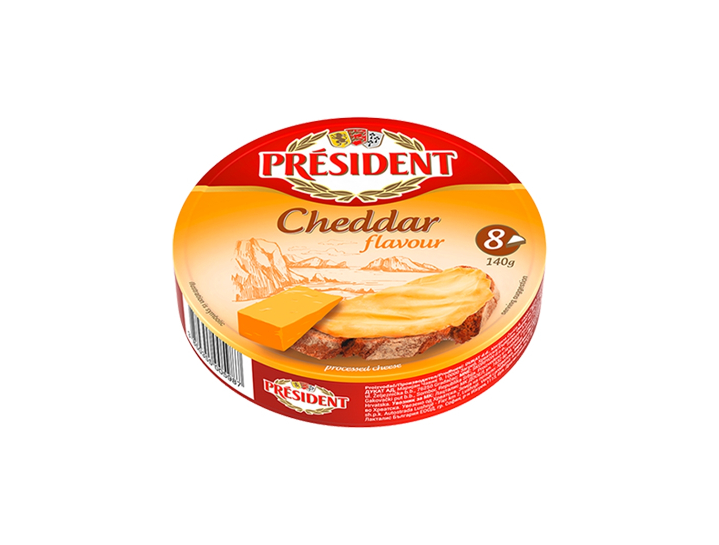 President topljeni sir Cheddar 140 G | Tommy