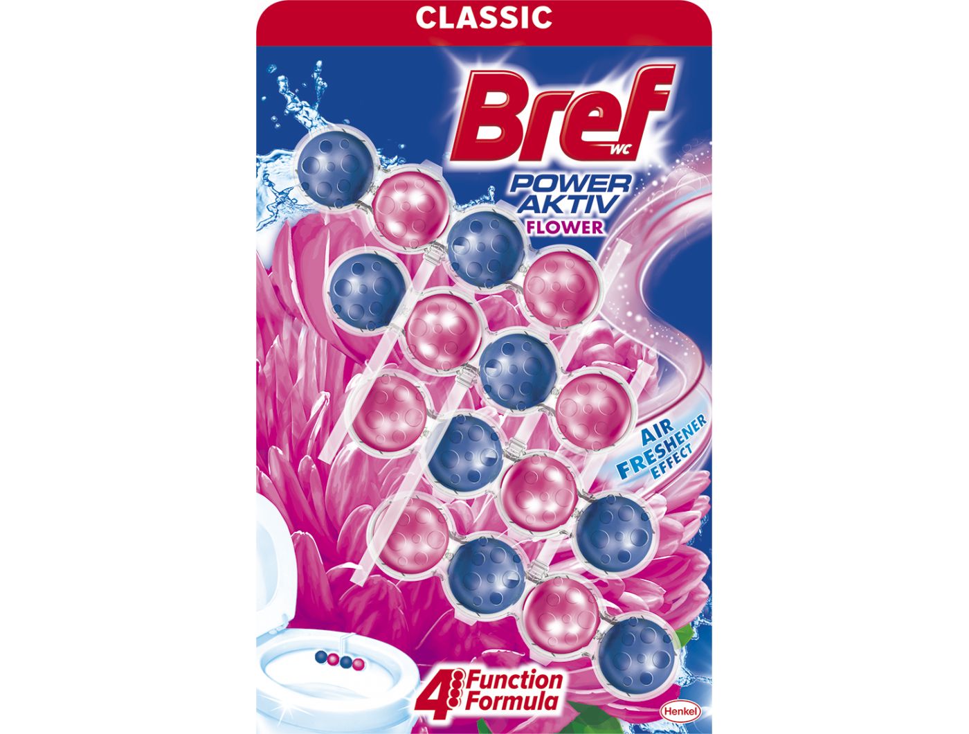 Bref Osvježivač WC školjke Flower 4x50 g - Tommy - Dućan na dlanu!